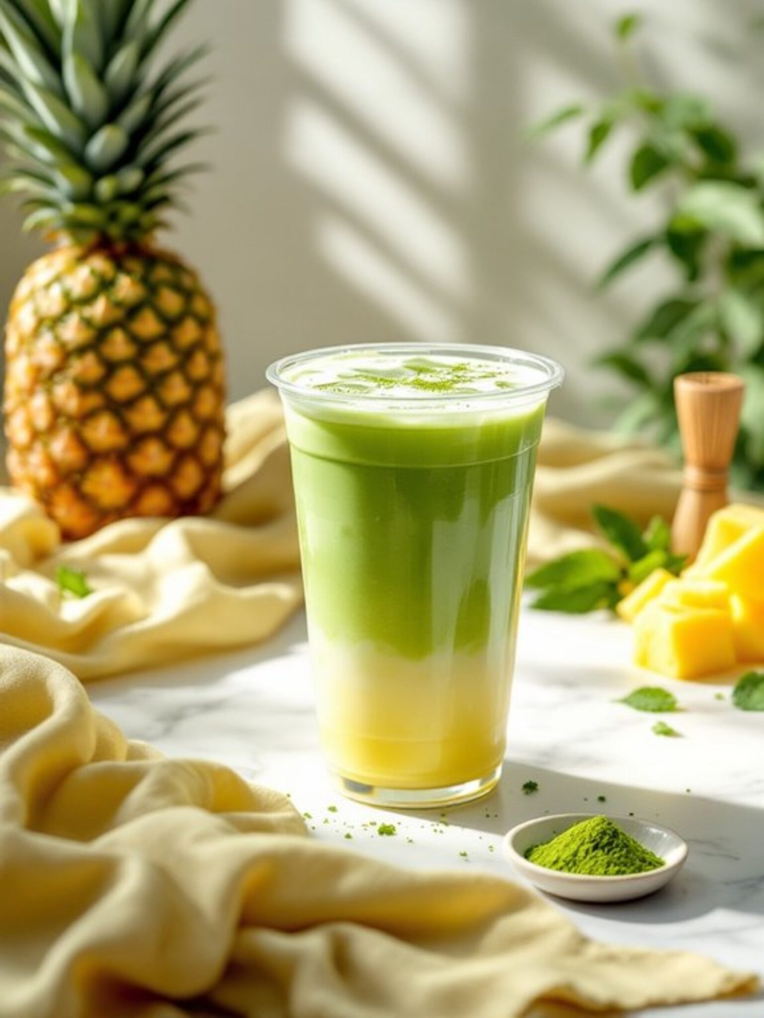 Pineapple Matcha Drink Recipe À La Starbucks - InfusionLab: The Science ...