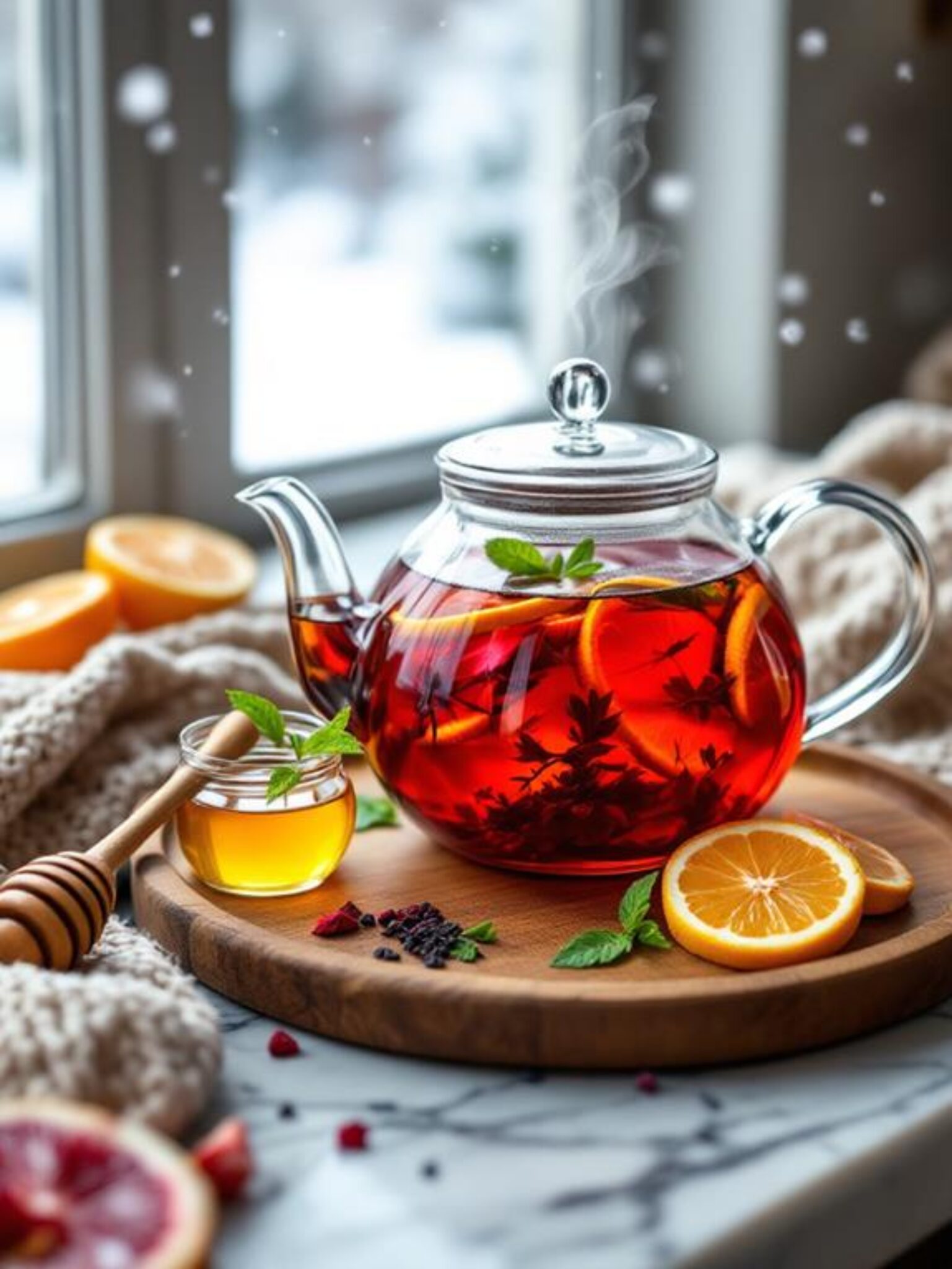 Hearty Winter Citrus Herbal Tea Infusion - InfusionLab: The Science ...