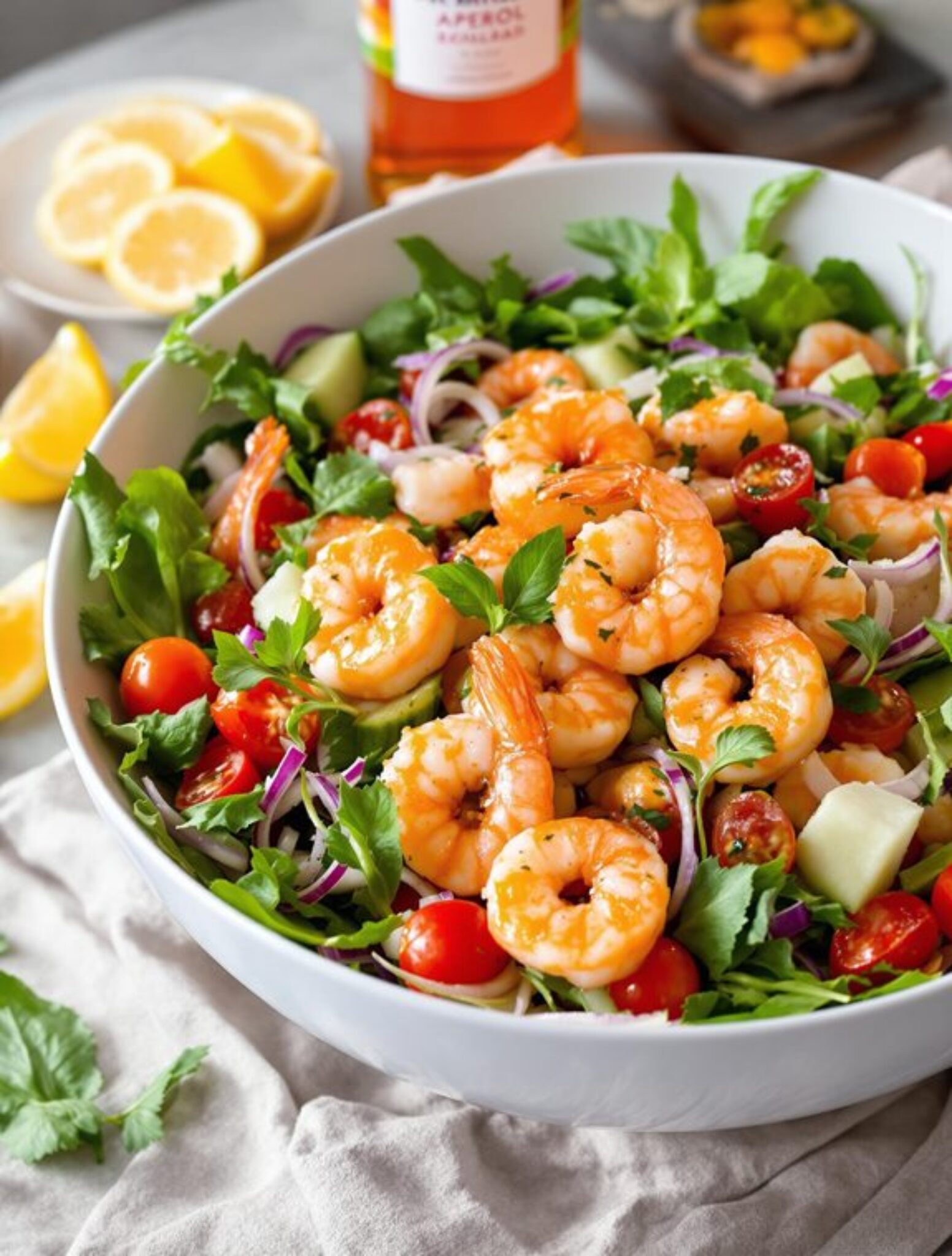 Aperol Spritz Shrimp Salad - InfusionLab: The Science & Art of Herbal ...