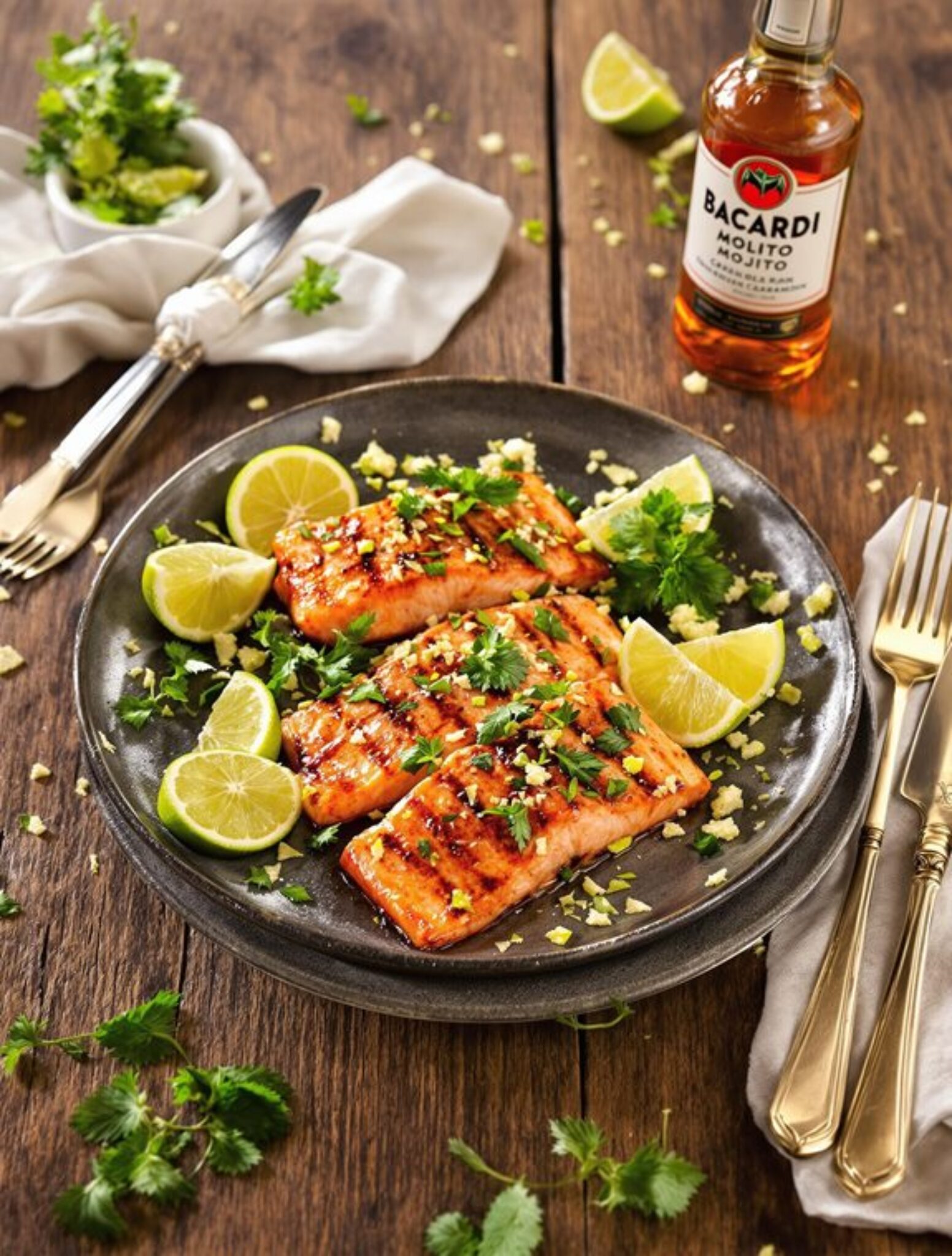 Bacardi Mojito Grilled Salmon - InfusionLab: The Science & Art of ...