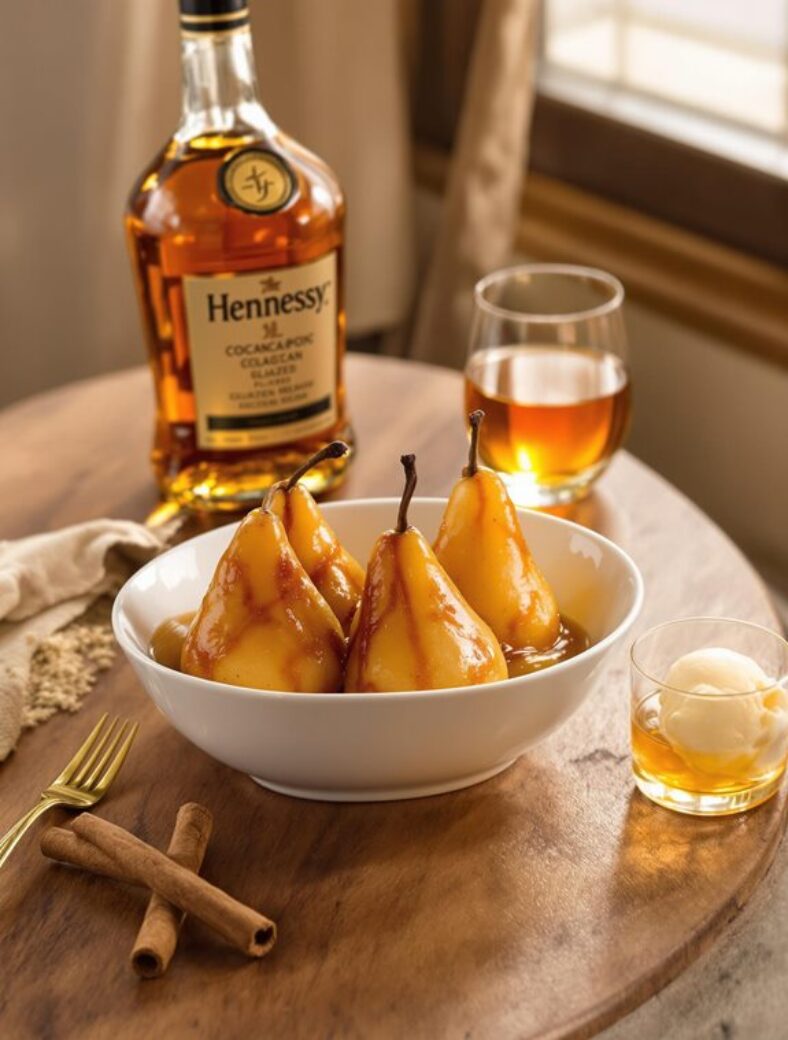 Hennessy Cognac Glazed Pears - InfusionLab: The Science & Art of Herbal ...