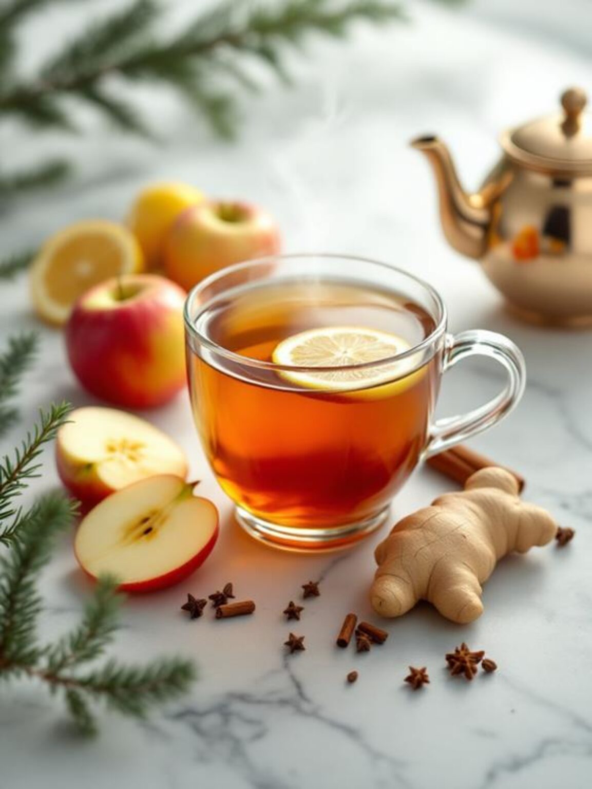 Christmas Fruity Holiday Apple Ginger Tea Infusion - InfusionLab: The ...
