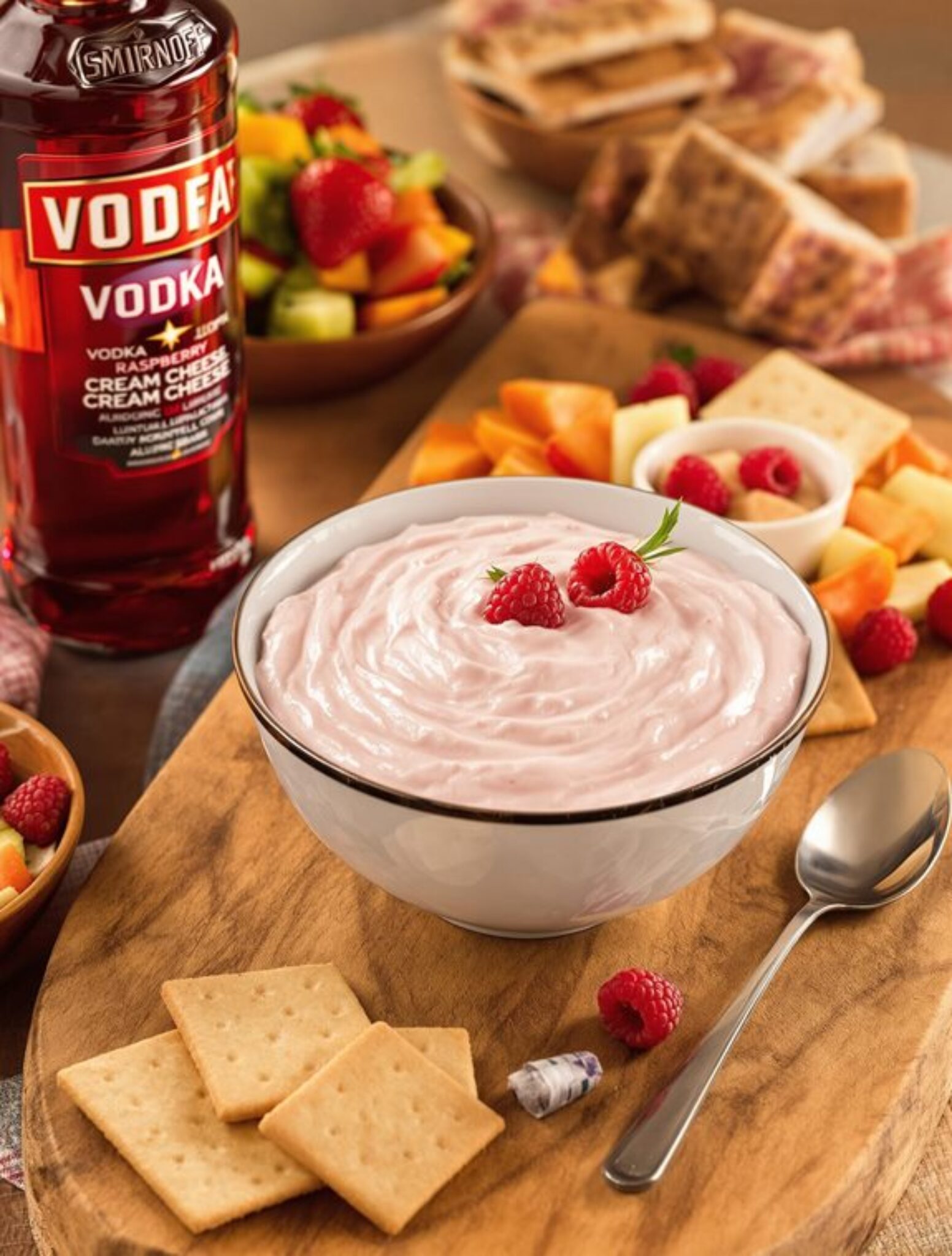 Smirnoff Raspberry Vodka Cream Cheese Dip - InfusionLab: The Science ...