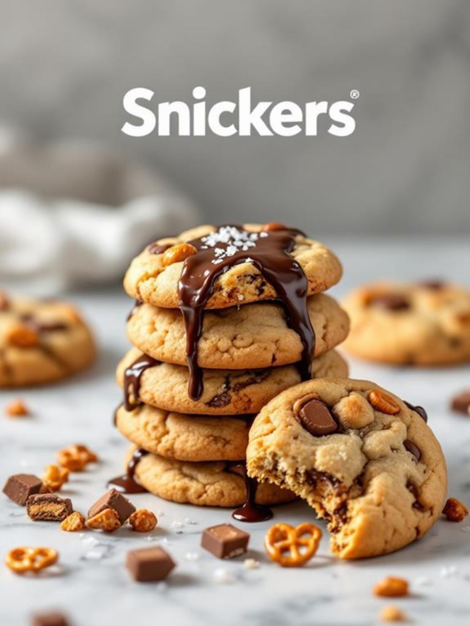 Snickers and Pretzel Crunch Cookies - InfusionLab: The Science & Art of ...